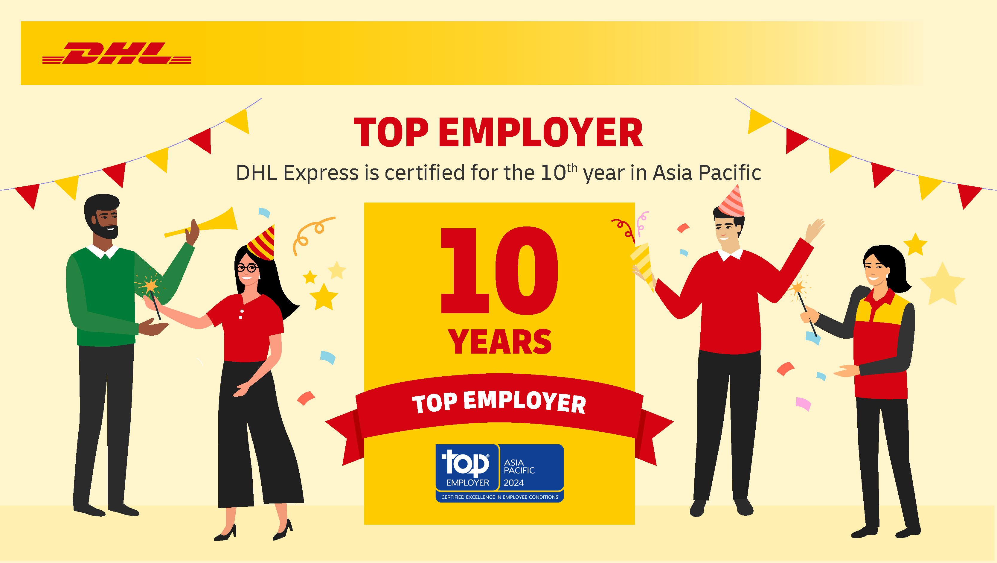 DHL Express achieves Top Employer accolade for 10th consecutive year ...