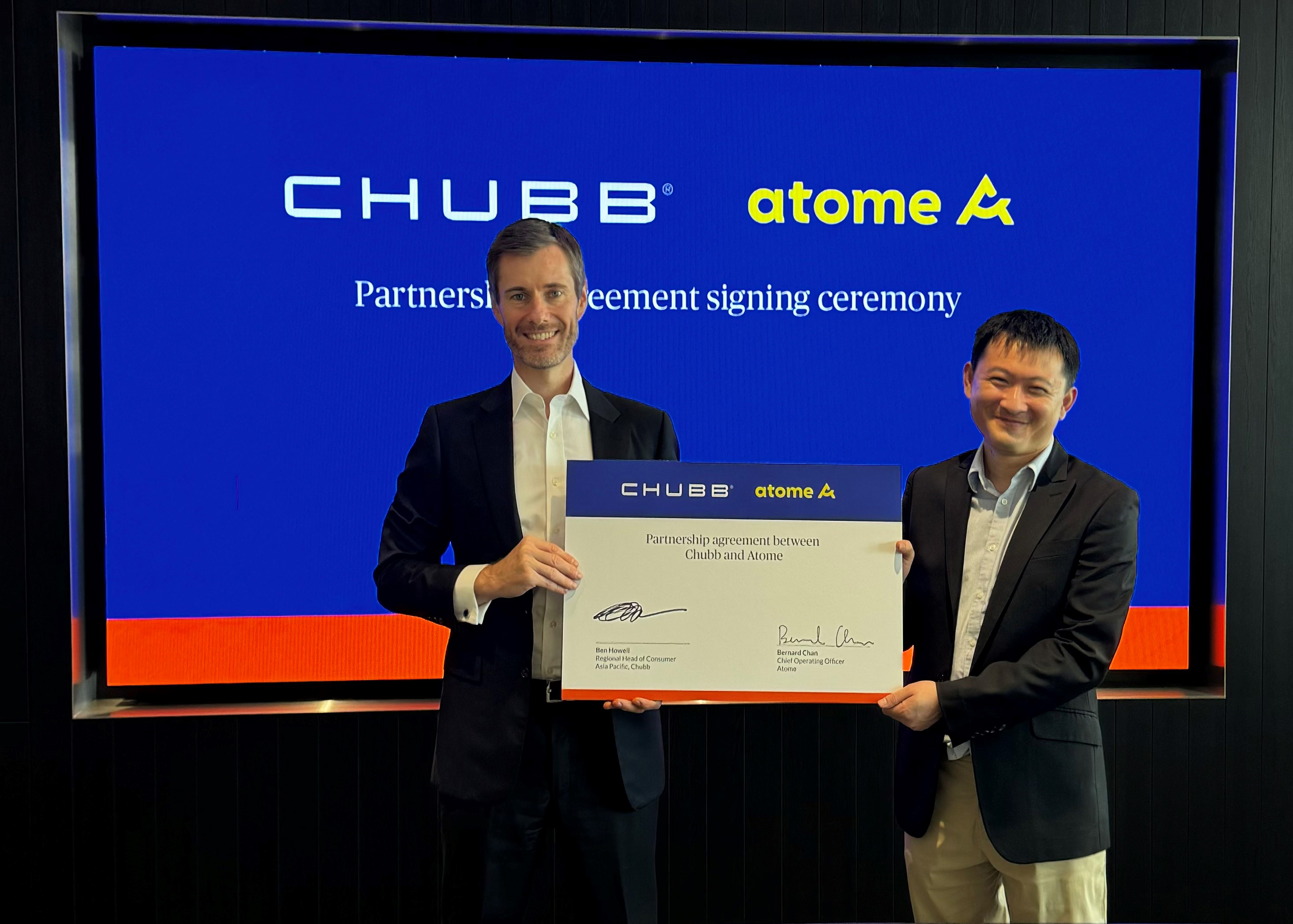 Chubb and Atome announce regional partnership to drive consumer ...