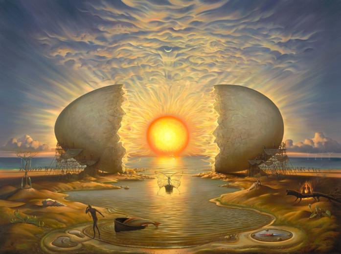 Vladimir Kush Presents His New Major Epic Compilation Painting 'Sunrise ...