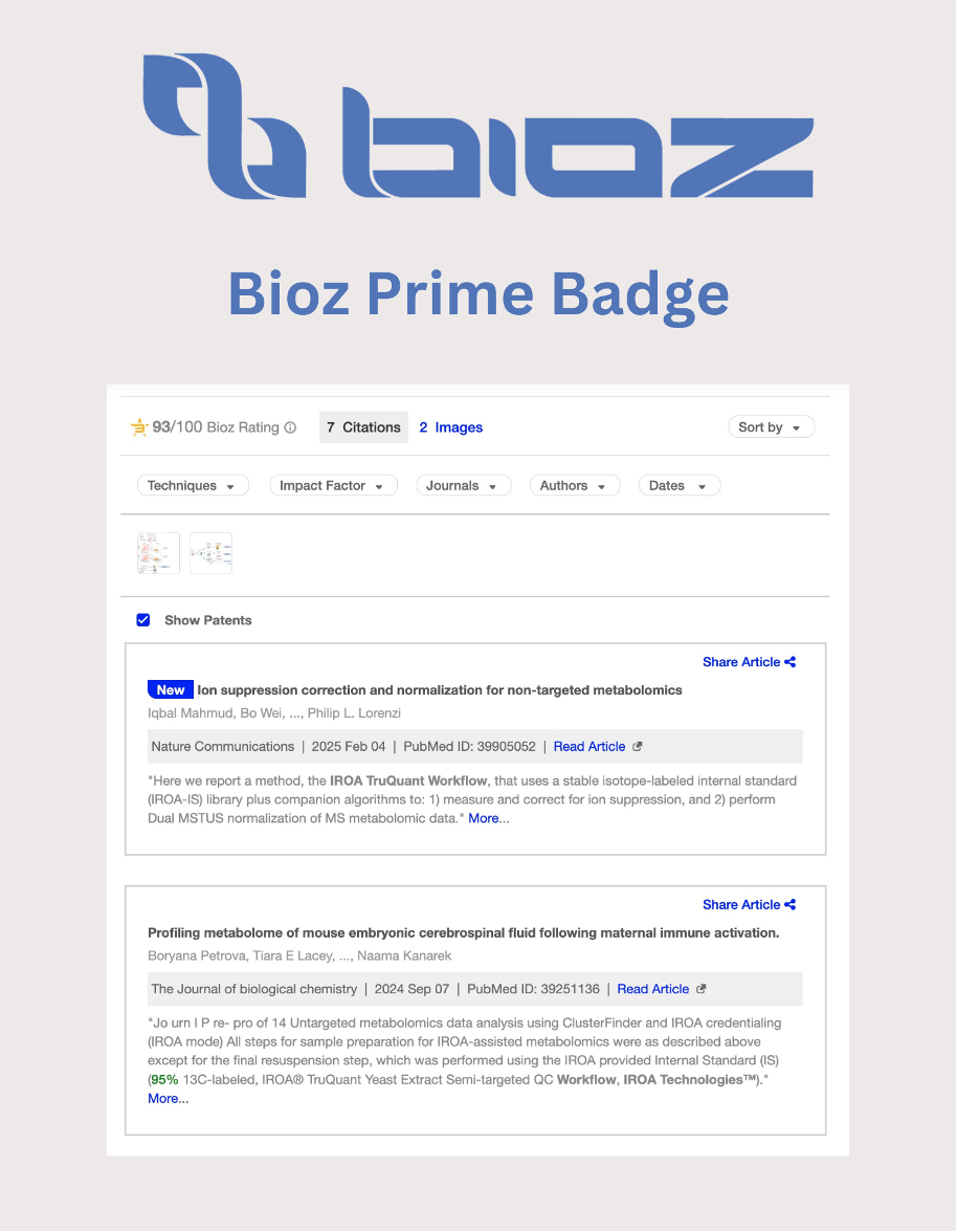 IROA Technologies Showcases Groundbreaking Nature Publication With Bioz ...